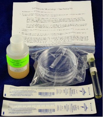 3 Plate Student Nutrient Agar Kit with Sterile Saline: Science Lab Agar ...
