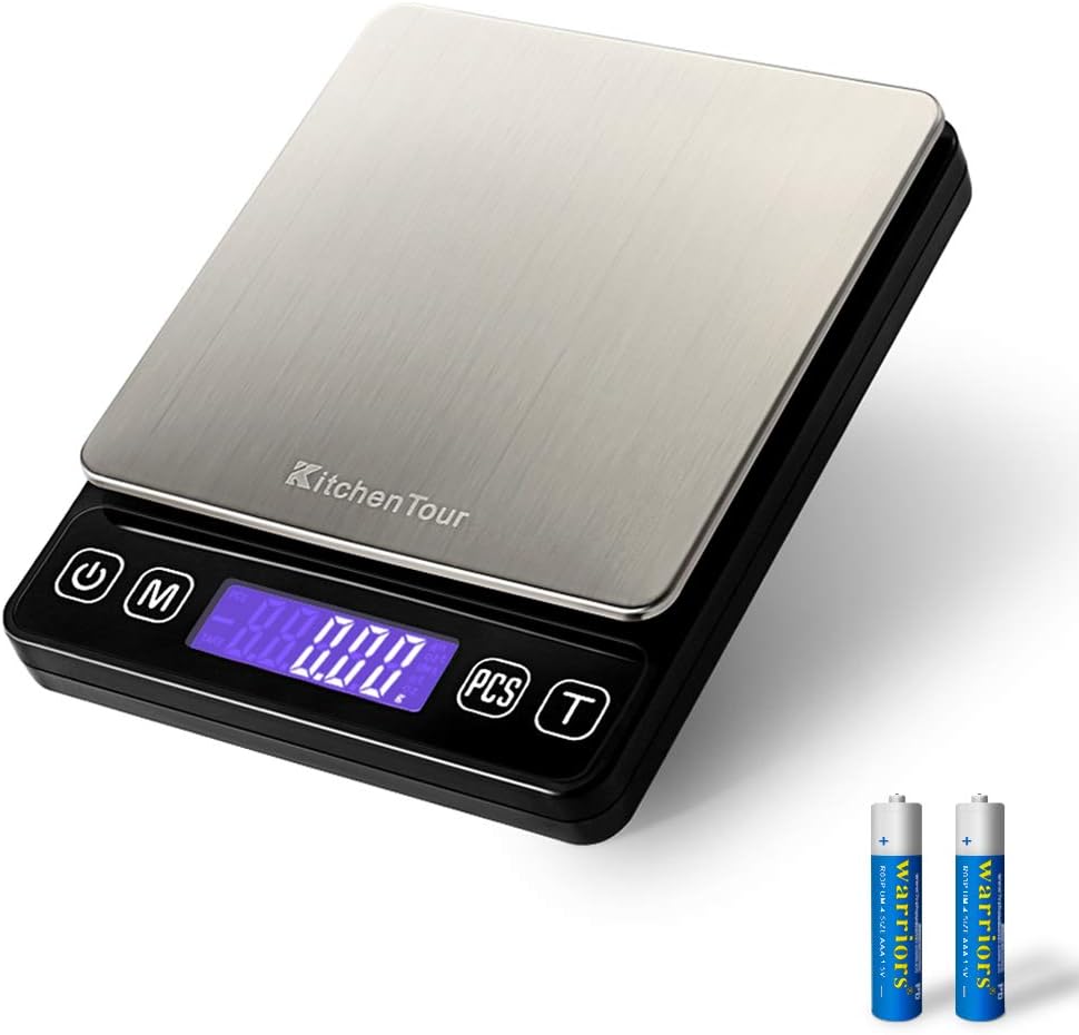 Amazon.com: MAXUS Digital Gram Scale 500g x 0.01g with 100g Calibration ...