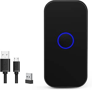 symcode Bluetooth 2D Wireless Barcode Scanner, 3-in-1 USB Wired & 2.4G ...