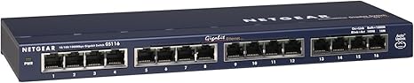 Amazon.com: NETGEAR 16-Port Gigabit Ethernet Unmanaged Switch (GS116NA ...