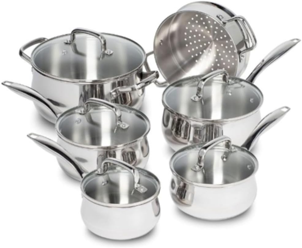 Lagostina Elite Clad Stainless Steel Cookware 11 Piece Set : Amazon.ca ...