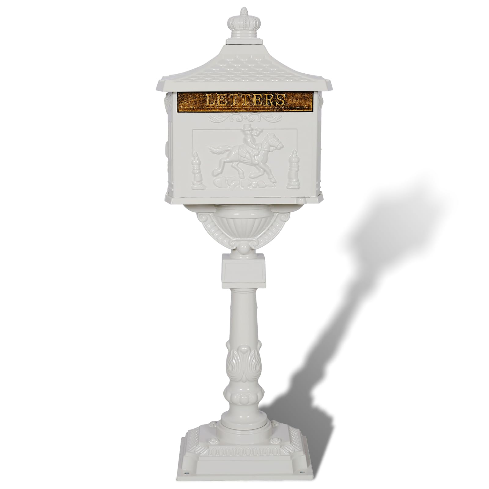 Antique Locking Mailboxes for Outside Aluminum Freestanding Mailbox ...