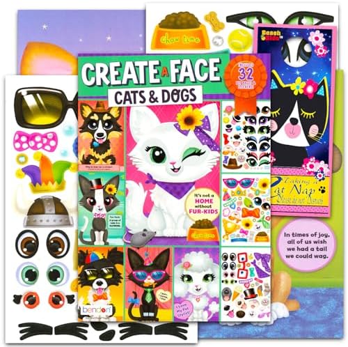 Amazon.com: Make a Face Sticker Books for Kids Toddlers - Set of 3 ...