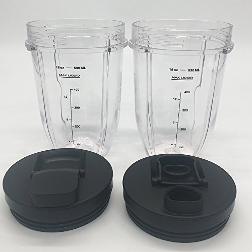 Buy Joystar bullet replacement cups 12oz cup with Lid for 900W 1000W ...