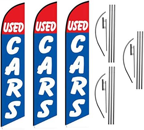 Amazon.com: Used Cars Auto Dealership Advertising Feather Flag Kits ...