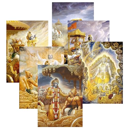 Krishna Poster | Shri Krishna Pack of Six Poster | Shree Krishna in ...
