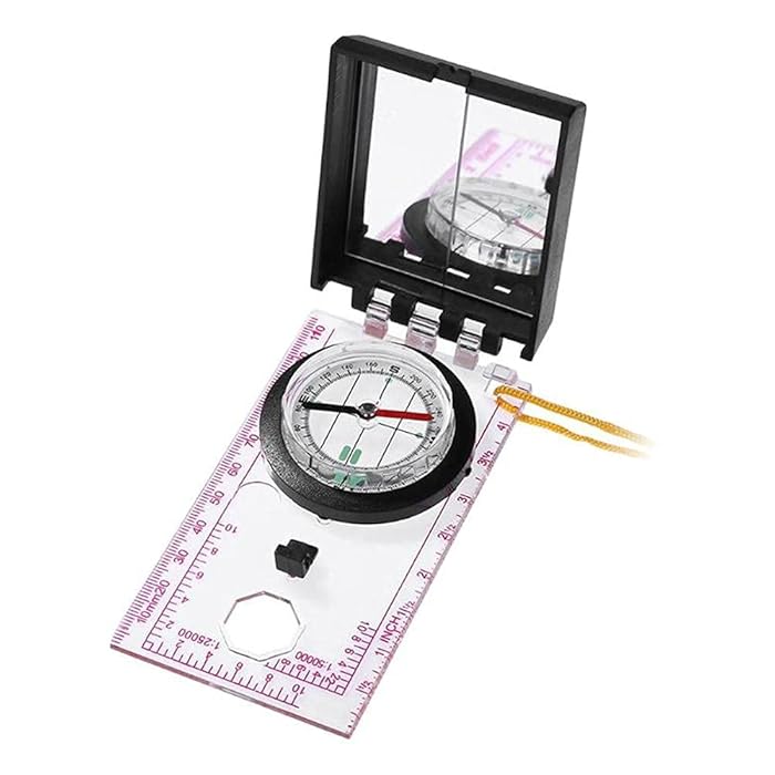 Buy PSB Liquid Filled Magnetic Compass map Reader with Ruler for ...