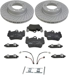 Amazon.com: Zimmermann Front Disc Brake Pad and Rotor Kit For Porsche ...
