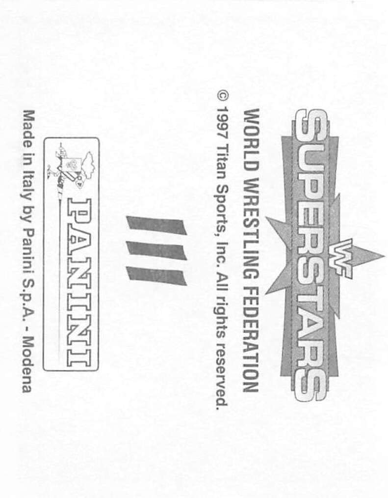 1997 Panini WWF Superstar Stickers Wrestling #111 Ahmed JohnsonTriple H ...