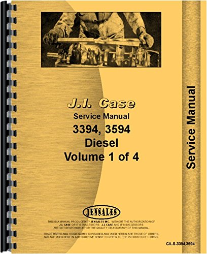 Case 3394 3594 Diesel Tractor Service Manual (CA-S-3394,3594): Case ...