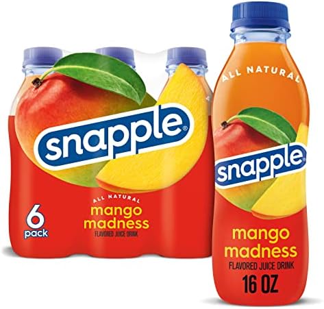 Amazon.com : Snapple Variety Pack All Natural Juice Drink 8 fl oz Mini ...