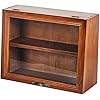 Amazon.com: 2-Tier Mini Display Cabinet - Wooden Storage Display ...
