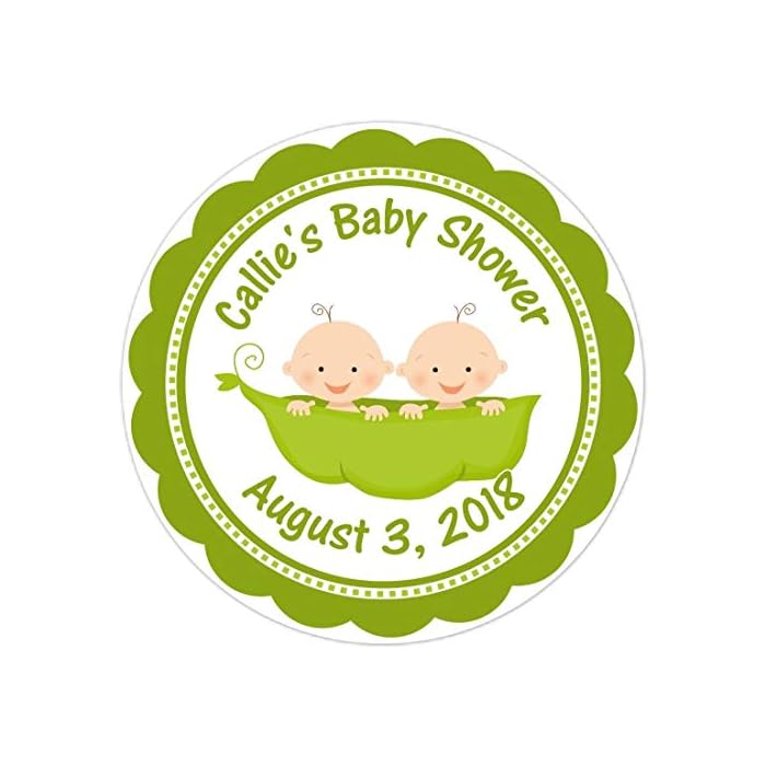 Buy Two Peas in a Pod Baby Shower Stickers, Baby Shower Labels (40 ...