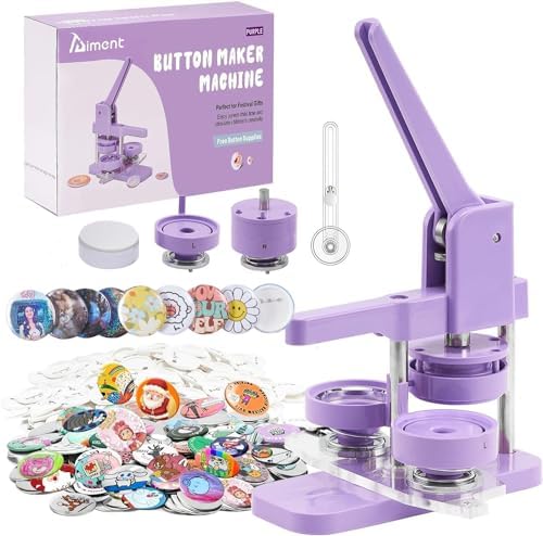 Aiment 58mm Button Maker Machine - 2.25 inch Button Maker Pin Badge ...