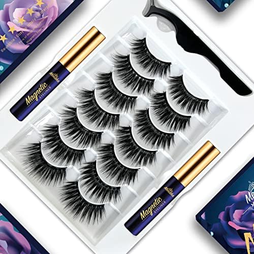 Amazon.com: COSDAD Magnetic Eyelashes with Case Kit - Natural Looking ...