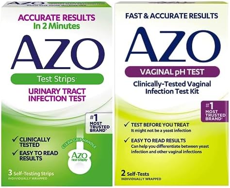 Amazon.com: AZO Urinary Tract Infection (UTI) Test Strips (3 Count ...