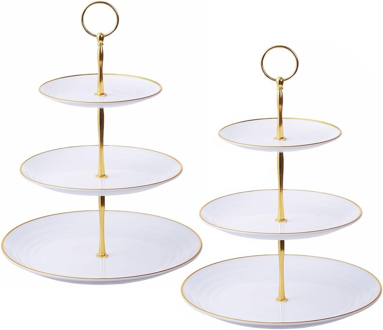 Amazon.com: RAUVOLFIA 3 Tier Plastic Cupcake Stand, Tiered Serving Cake ...