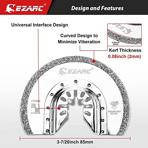 Snapklik.com : Grout Removal Blade For Oscillating Tool, Semi Circle ...