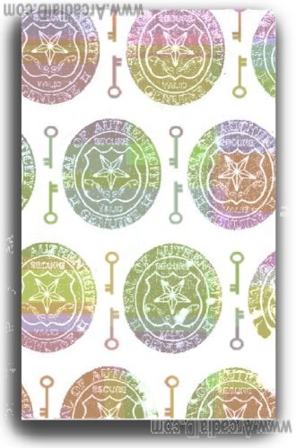 Buy 50 Hologram Shield and Key Self Stick ID Overlays, Thin .05 Mil by ...