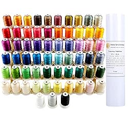 Amazon.com: New brothread 63 Brother Colors Polyester Embroidery ...