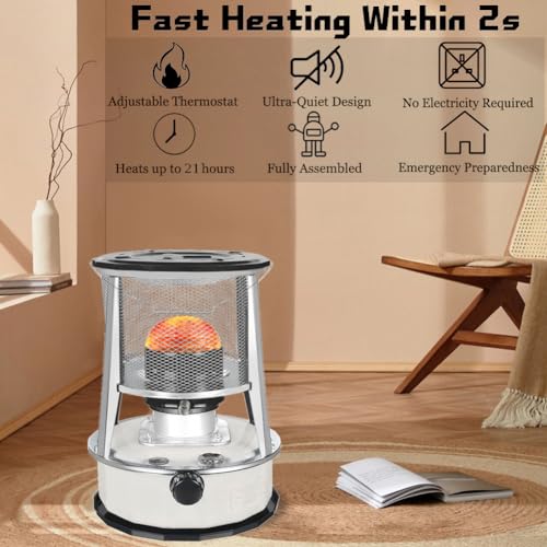 Snapklik.com : 2 In 1 Kerosene Heater & Stove, Non-Electric Indoor ...