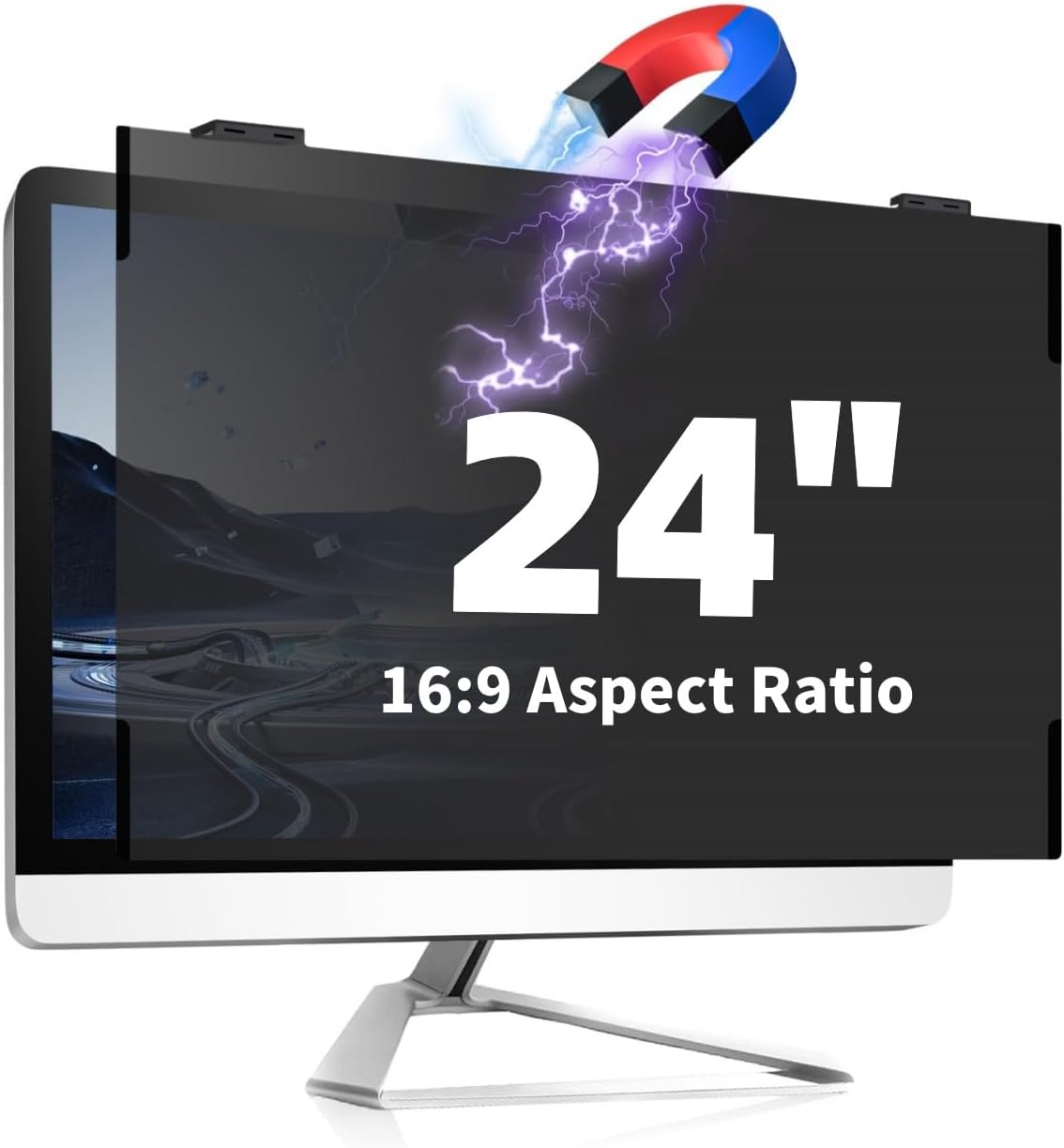 Amazon.com: Hanging 24 Inch Computer Privacy Screen Filter, Hanging ...