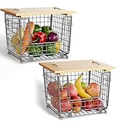 Amazon.com - Wire Storage Basket For Kitchen Pantry: GGIU Kitchen ...