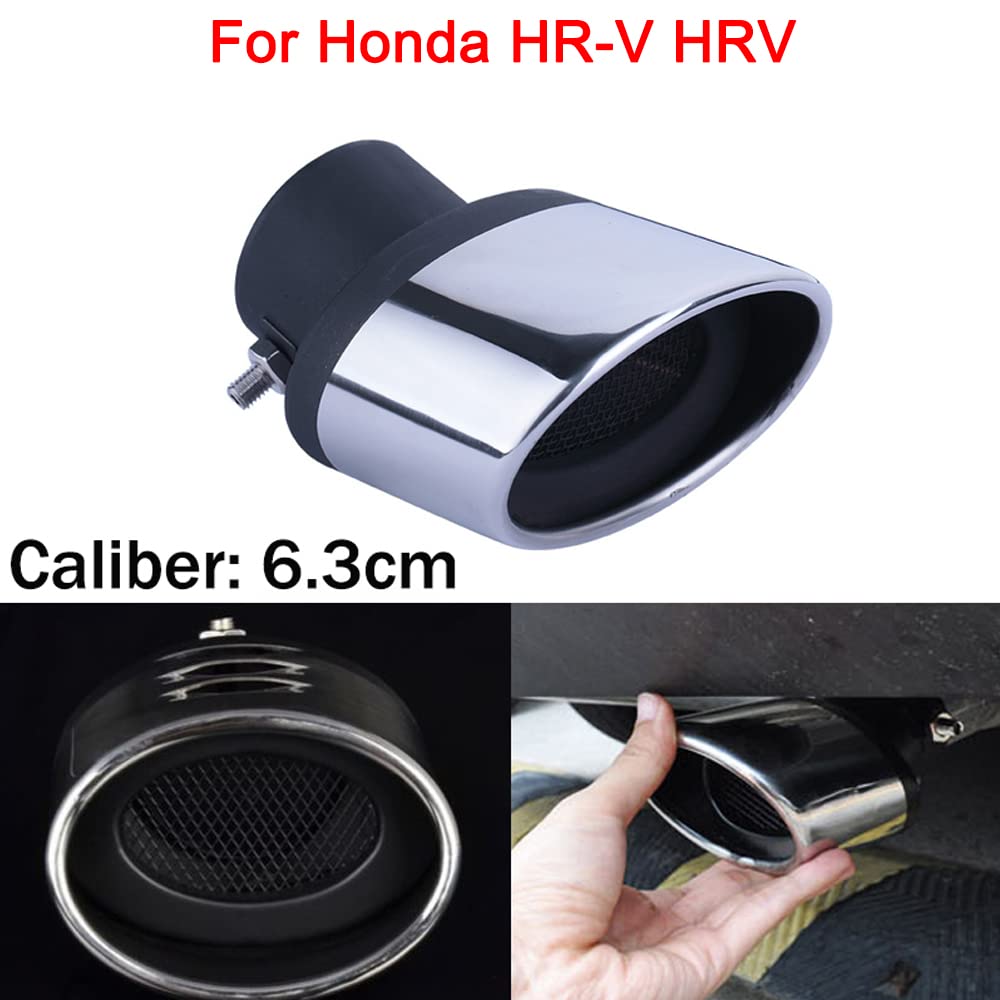 Buy 1pcs Silver Tailpipe Exhaust Tip Exhaust Pipe Exhaust Muffler ...