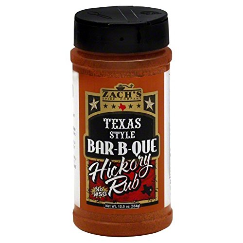 Amazon.com: Zach's Spice Co. Texas Style Bar BQue Hickory Rub 12.5 OZ ...