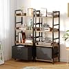 Amazon.com: Rolanstar Bookshelf 4 Tier with Removable Drawer, Tall ...