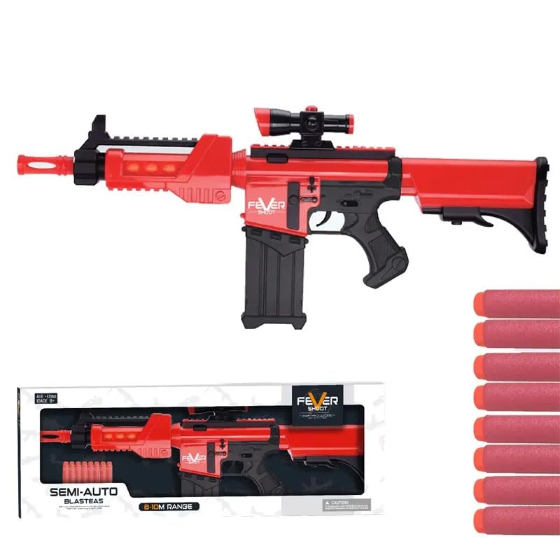 Prancing Unicorn Battery Operated Fever Semi - Auto Gun Toys With Foam ...