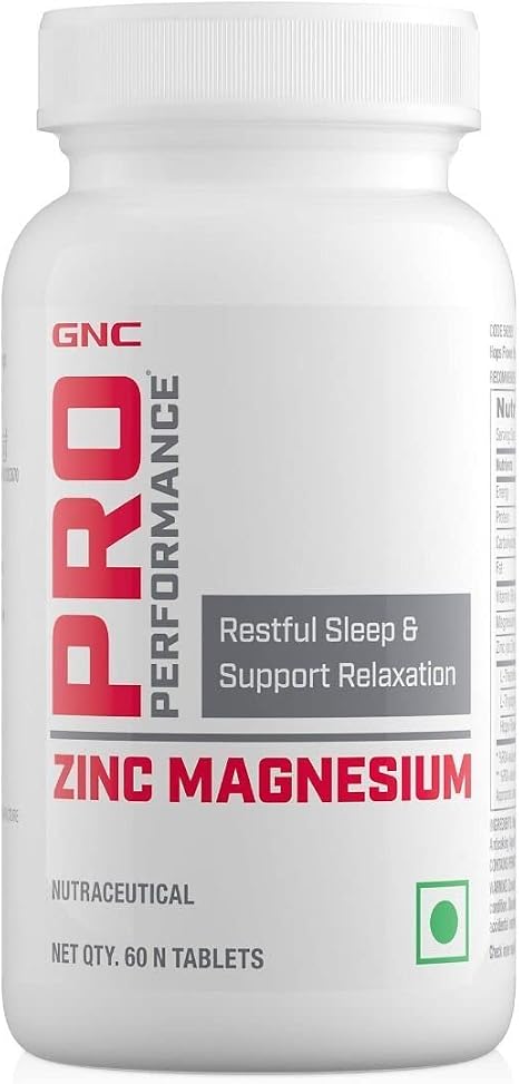 Amazon.com: GNC Pro Performance Zinc Magnesium, 60 Tablets, Supports ...