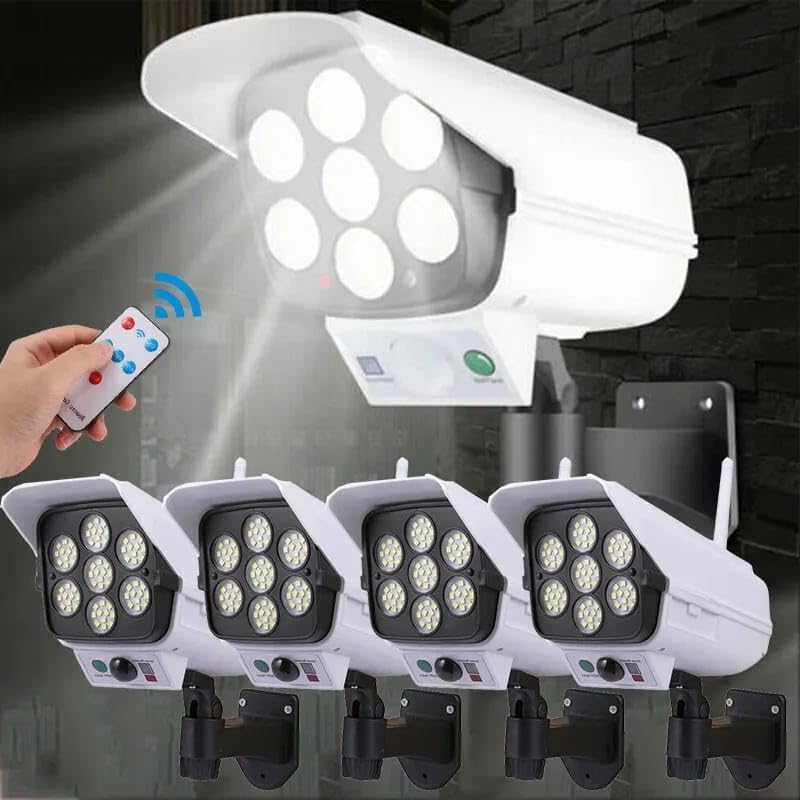 TIRTH ENTERPRISE (1Pcs) Solar Power Fake Home CCTV Dome Camera Security ...