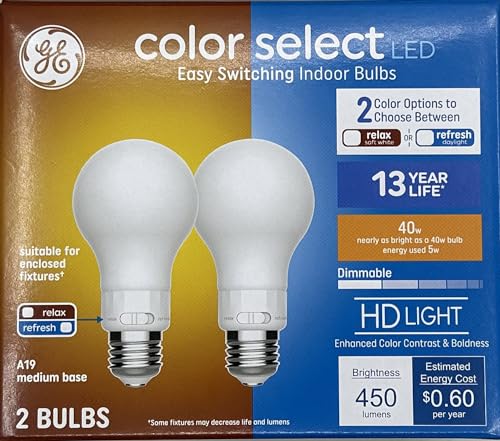 Snapklik.com : GE Color Select LED Light Bulbs