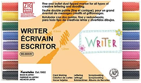 Amazon.com: Zig Memory System Writer Dual-Tip Markers, Multicolor, 8-Pack