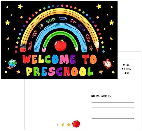 Amazon.com : Confetti Welcome to Our Class Postcard 30Pcs Back to ...