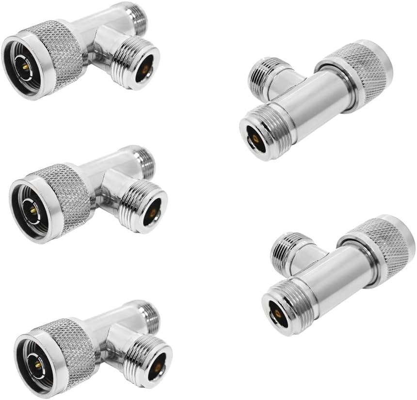 Amazon.com: Worldpeak 5 Pack N-Type Male to Dual 2 N-Type Female Triple ...