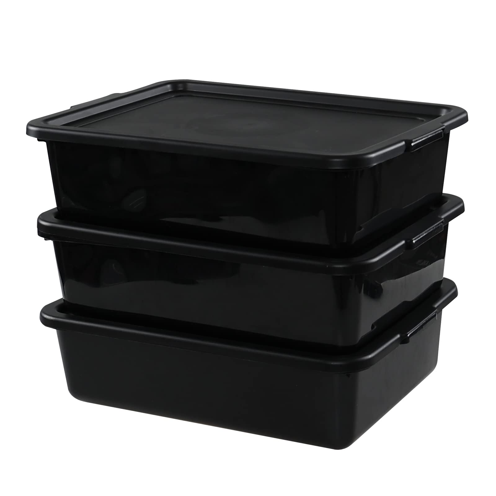 Amazon.com: Bblina 13 Liter Commercial Bus Box Tubs with Lids, Plastic ...