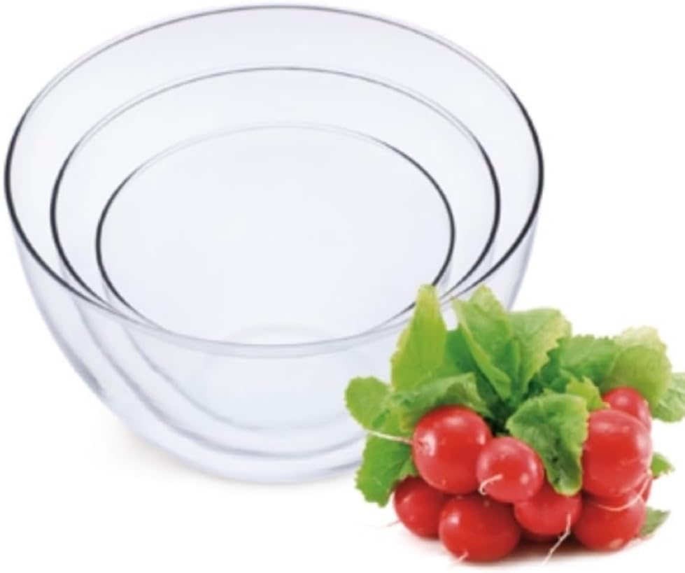 Amazon.com | Simax Glass Serving Bowl Set: Borosilicate Glass Oven Safe ...