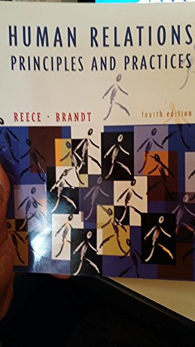 Human Relations: Principles and Practices: Amazon.co.uk: Reece, Barry L ...