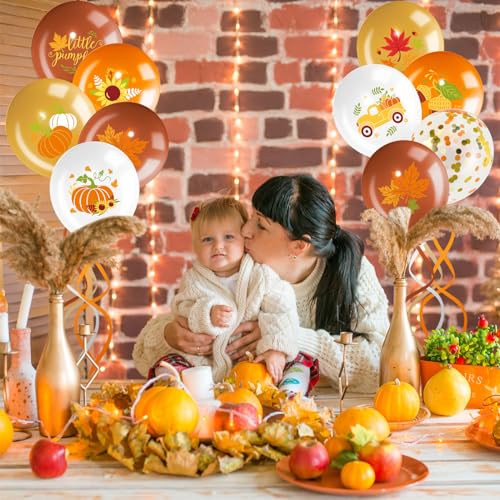 Snapklik.com : 47 Pcs Pumpkin Party Balloons Fall Theme Baby Shower ...