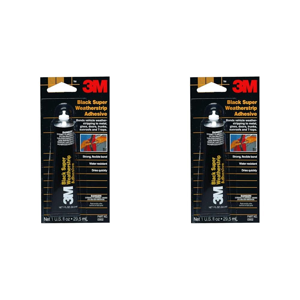 Snapklik.com : 3M Black Super Weatherstrip Adhesive, 03602, 1 Fl Oz, 1 ...