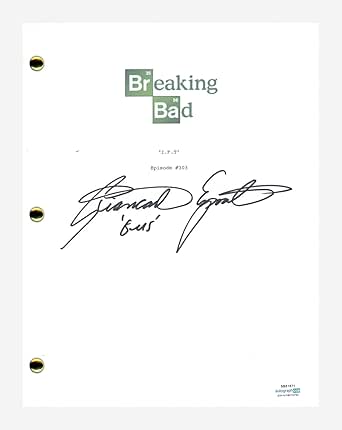 Giancarlo Esposito Signed Autograph Breaking Bad IFT Script Screenplay ...