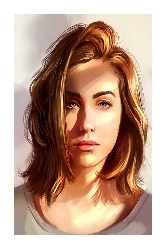 HK PRINTS Beautiful Girl Wall Poster for Room (12x18 Inch, 300 GSM ...