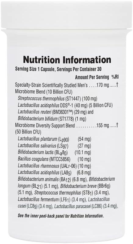 NaturesPlus GI NUTRA Pro Bio Men – Complex of 21 Strains of Probiotics ...