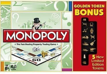 Amazon.com: Monopoly Golden Token Bonus Edition : Toys & Games