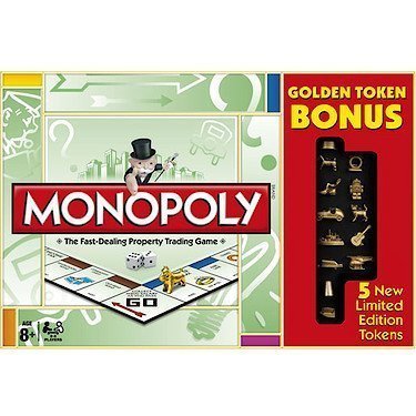 Monopoly Golden Token Bonus Limited Edition : Amazon.co.uk: Toys & Games