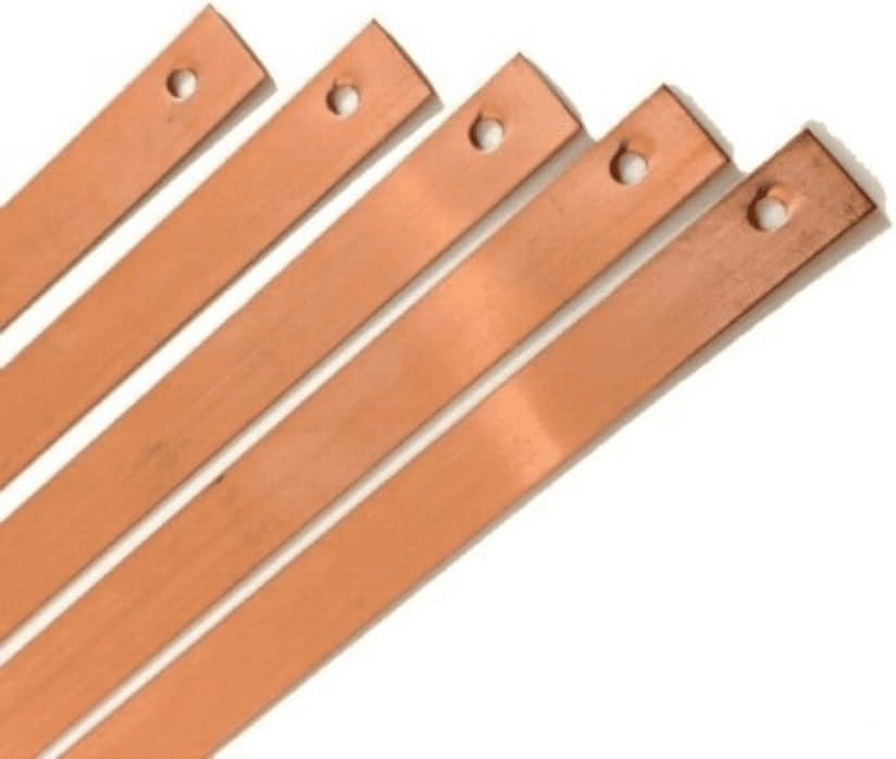 Copper Slate Roofing Straps 150mm x 0.7mm Pack 5 Copper Tingles Roofing ...