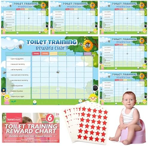 khlerox Potty Training Chart for Toddlers with 63 Reusable Magnetic ...