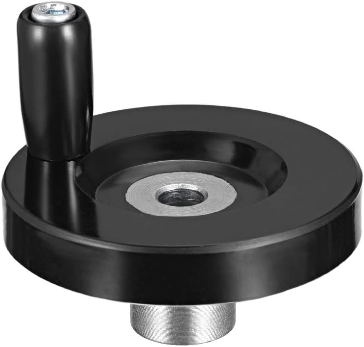Garosa Handrad Handräder Drehmaschine Schwarz Rund 3-Speichen-Handrad ...